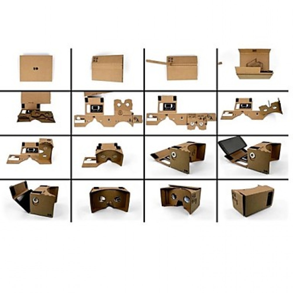 DIY Cardboard Virtual Reality 3D Glasses for iPhone 6 Plus / Samsung ...